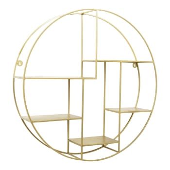 Luxus Wandregal Rund Gold Ebenbild