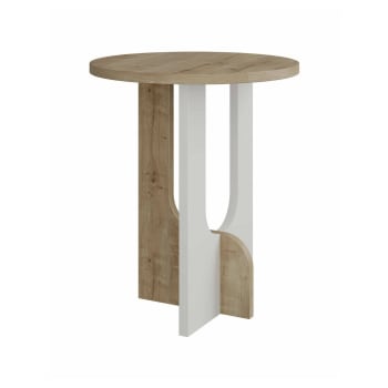 Table basse effet bois beige 60x60 cm Armanda | Maisons du Monde