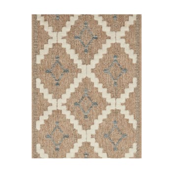 Tapis intérieur/extérieur ras motif graphique multicolore 133x200 Elouisa | Maisons du Monde
