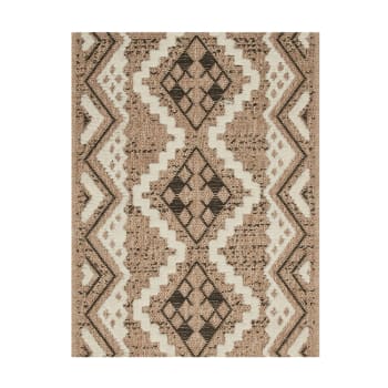 Tapis intérieur et extérieur en polypropylène marron 60x90cm Teca ...