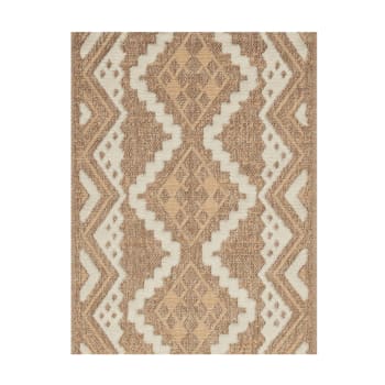 Tapis intérieur et extérieur en polypropylène marron 120x170cm Tili ...