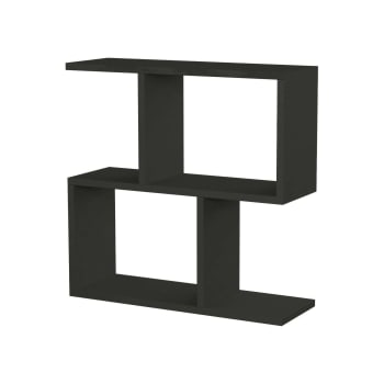 Consola semicircular negra con patas de metal de 83x35 cm Daly ...