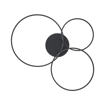 Plafoniera Moderna Led Integrato Cct Alluminio Bianco E Nero 52 W Amy ...