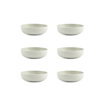 Bol en manguier décoré marine et blanc D17 cm | Maisons du Monde