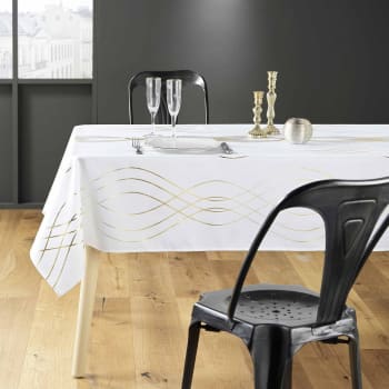 Nappe rectangulaire antitache et infroissable 150 x 240 cm Etoiles ...