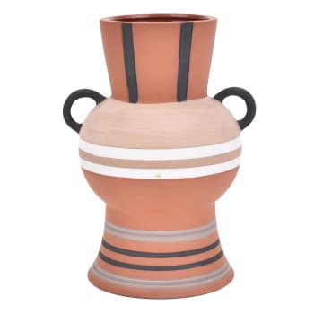 Jarrón mediano en cerámica, celeste, ø21x30 cm | Maisons du Monde