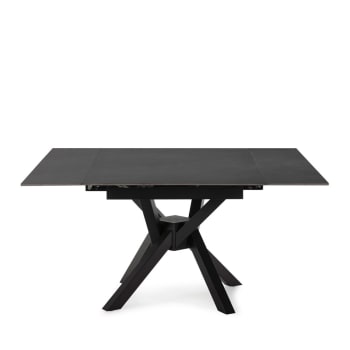 Table à manger extensible en céramique blanche marbrée L170/214 cm Ottawa | Maisons du Monde