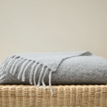 Plaid points noués en coton epice 140 x 200 Elise | Maisons du Monde