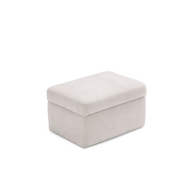 Pouf contenitore made in italy in tessuto cinigliato camel 55x45 cm ...