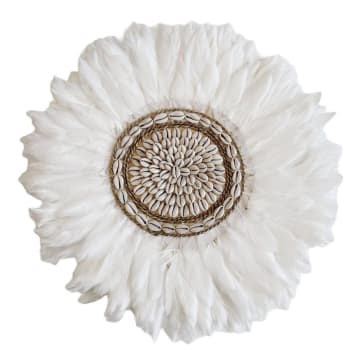 Decoration murale en plumes et coquillages D 60cm Marry | Maisons du Monde