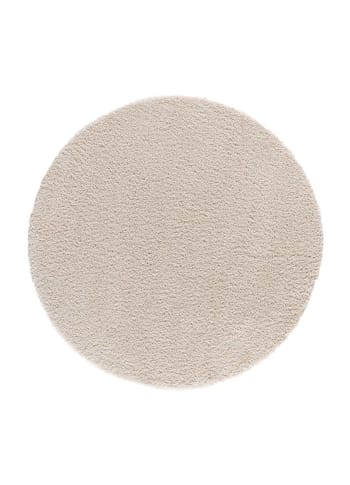 Tappeto tondo tinta unita bianco beige 100% materiale riciclato 200 D ...