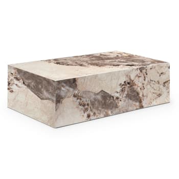 Table basse rectangulaire en marbre blanc Izaé | Maisons du Monde