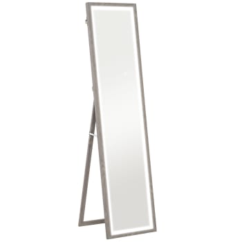 Espejo en arco en aluminio negro 100x40x5 cm Bloom | Maisons du Monde