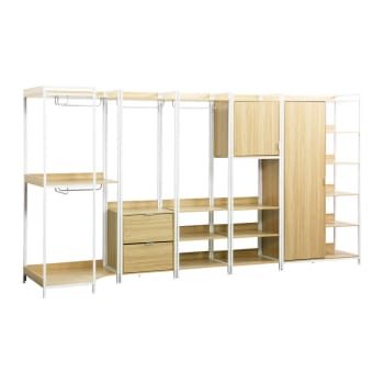 Kit dressing modulable avec 3 éléments, blanc Modulo | Maisons du Monde