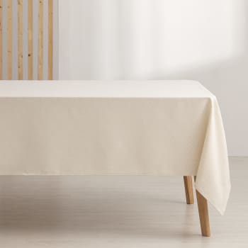 Mantel impermeable jacquard algodón circulos antracita 140x300 cm Ring ...