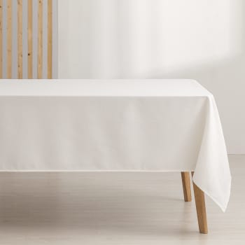 Mantel impermeable jacquard algodón circulos antracita 140x300 cm Ring ...