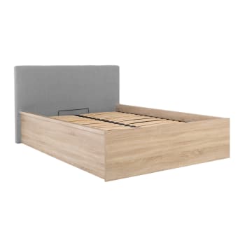 Polsterbett mit Bettkasten, 140cmx200cm, Graphite Sleepy luna | Maisons ...