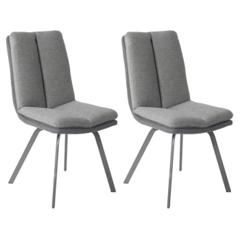 Lot de 2 chaises de salle à manger Beige Aulne | Maisons du Monde