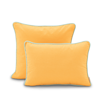 Set di 2 cuscini decorativi ecru/terracotta Sanda | Maisons du Monde