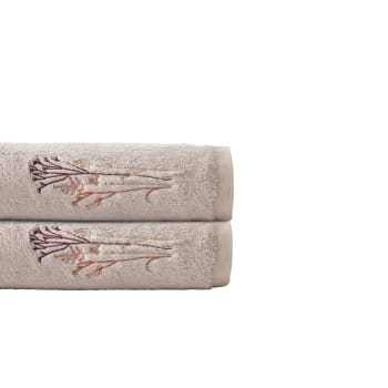 Fouta jacquard coton jaune moutarde 100x200 Ananas | Maisons du Monde