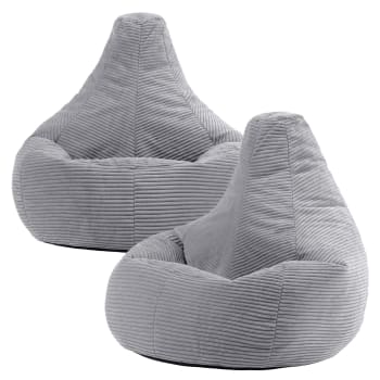 Pufs Gris Terciopelo - Página 2 | Maisons du Monde