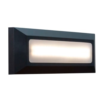 Faretto segnapassi LED 6W CCT rettangolare IP65 plastica BIANCO 23cm ...