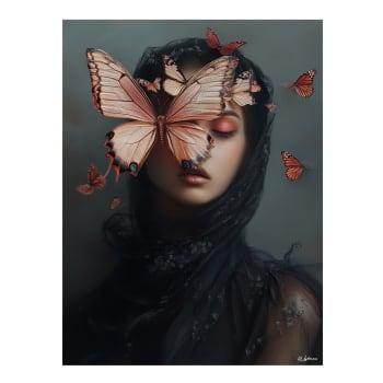 Tableau Jardin tropical imprimé sur toile 60x90 cm | Maisons du Monde