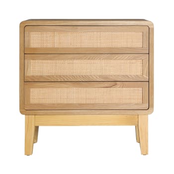 Commode en chêne massif et cannage Come | Maisons du Monde