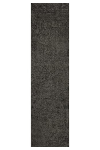 Tapis uni poils ras anthracite belle densité 80x400 Whog | Maisons du Monde