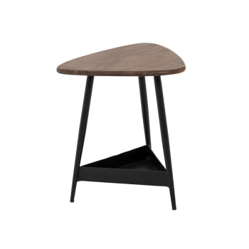 Set de 2 sellettes gigognes carrées en teck recyclé l34 marron Malyo ...