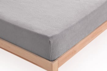 Funda nórdica 100% algodón gris 140x200 cm (cama 80) Basic | Maisons du Monde