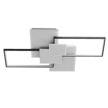 Plafoniera LED quadrati, metallo, bianco, L 51 cm Mita | Maisons du Monde
