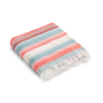 Pareo toalla de playa flecos algodón agua marina 90x180cm Calella ...