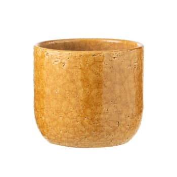 Cachepot in resina bianco con decori in rilievo Ø cm 40x20 Honduras ...