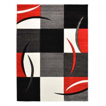 Gewebter Jacquard-Teppich, hellgrau 155x230cm PAULINE | Maisons du Monde