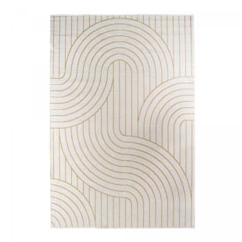 Tapis rectangulaire en polypropylène 120x160 cm sable Oda | Maisons du ...