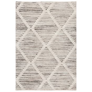 Tapis shaggy de style berbère doux et volumineux beige 120 x 170 Nomad | Maisons du Monde