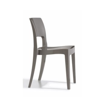Chaise design en plastique blanc Piu | Maisons du Monde