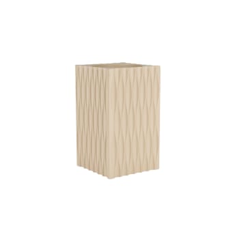 Vase en résine blanche ø 19x55 cm Woody | Maisons du Monde