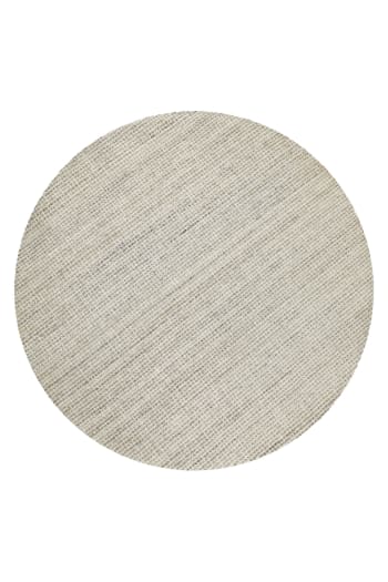 Tapis rond tissé pour salle à manger D240 anthracite Iris | Maisons du ...