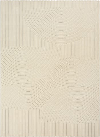 Tappeto da soggiorno grigio crema beige quadri 120x170 VALLEY | Maisons ...