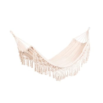 Amaca matrimoniale con struttura in legno da esterno bianca LUXORY ...