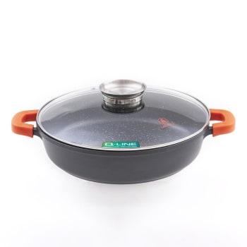 Lot de 3 poêles 20, 24 et 28 cm avec revêtement anti adhésif tous feux ...