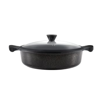 Lot de 3 poêles 20, 24 et 28 cm avec revêtement anti adhésif tous feux ...