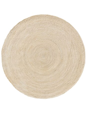Tapis à poils longs rond crème ø 80 rond Cloudy | Maisons du Monde