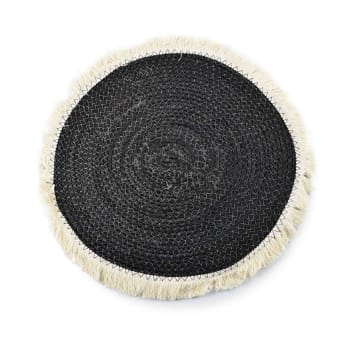 Tischset aus beigefarbenem, geflochtenem Papier NINO | Maisons du Monde