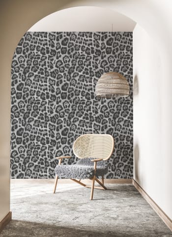 Papier peint léopard haut de gamme 200g 250x200 cm 4 lés Leo | Maisons ...
