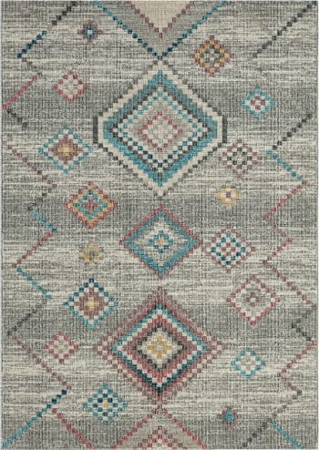 Tapis d'extérieur & intérieur blanc & noir 200x290 Cleo | Maisons du Monde