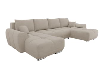 Sofá rinconero de color marrón claro 174x94x370cm Clovis 109 | Maisons ...