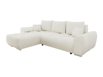 Sofá rinconero de color marrón claro 155x87x240cm Columbus 226 ...